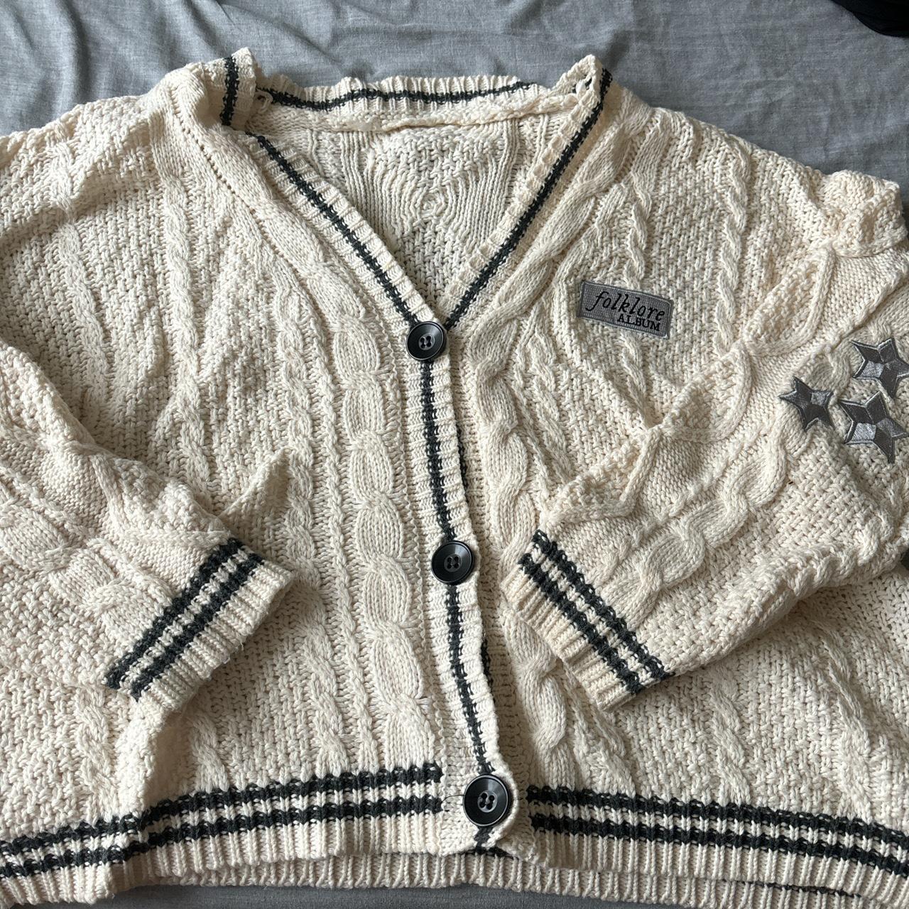 AUTHENTIC -original folklore cardigan -size... - Depop