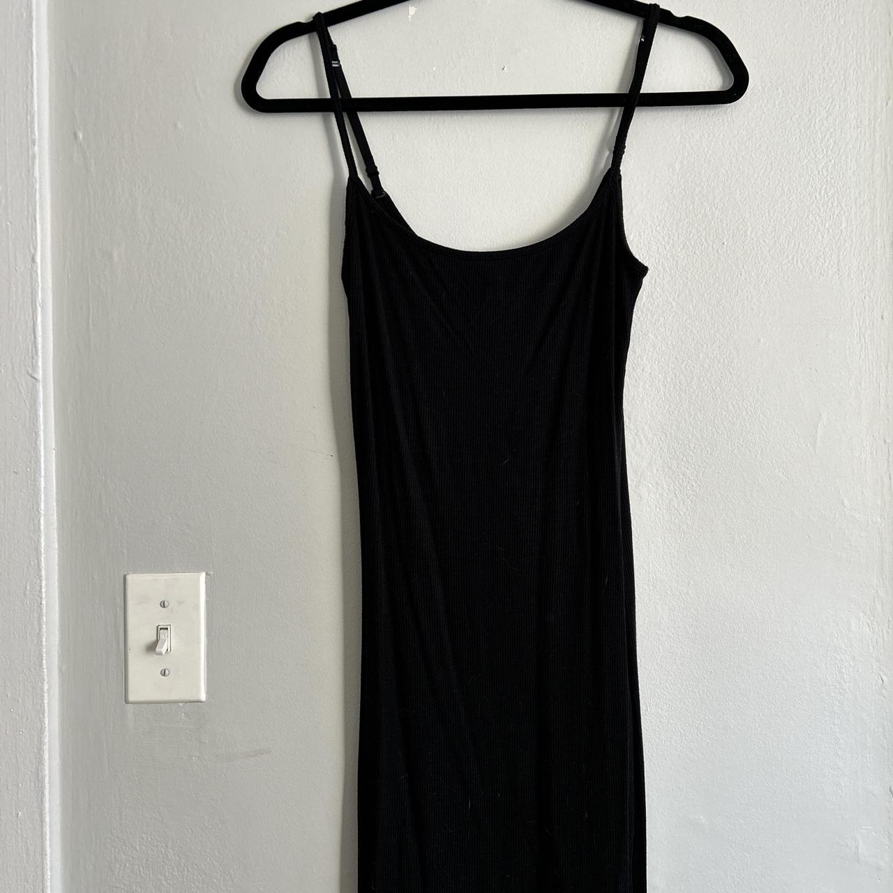 Black floor length Skims bodycon dress #bodycon... - Depop