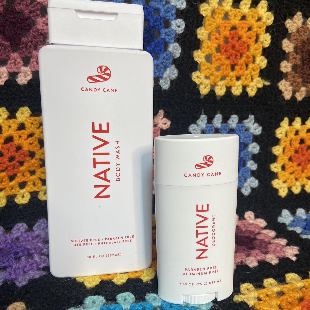 Native limited edition candy cane body wash & deo... - Depop