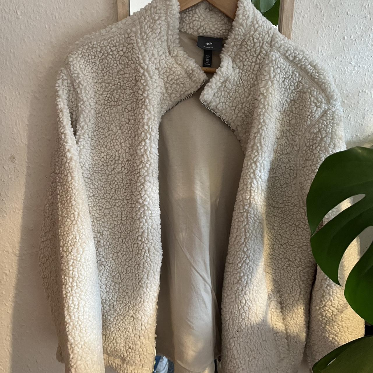 Large, cream, woolly style fleece - Depop