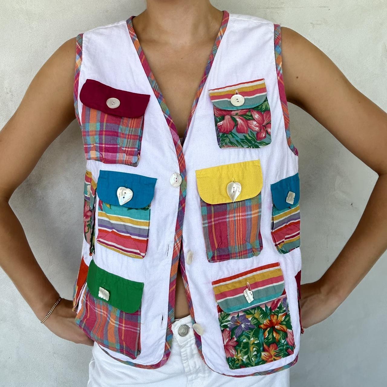 Vintage funky vest. So unique and cool. Truly such a... - Depop