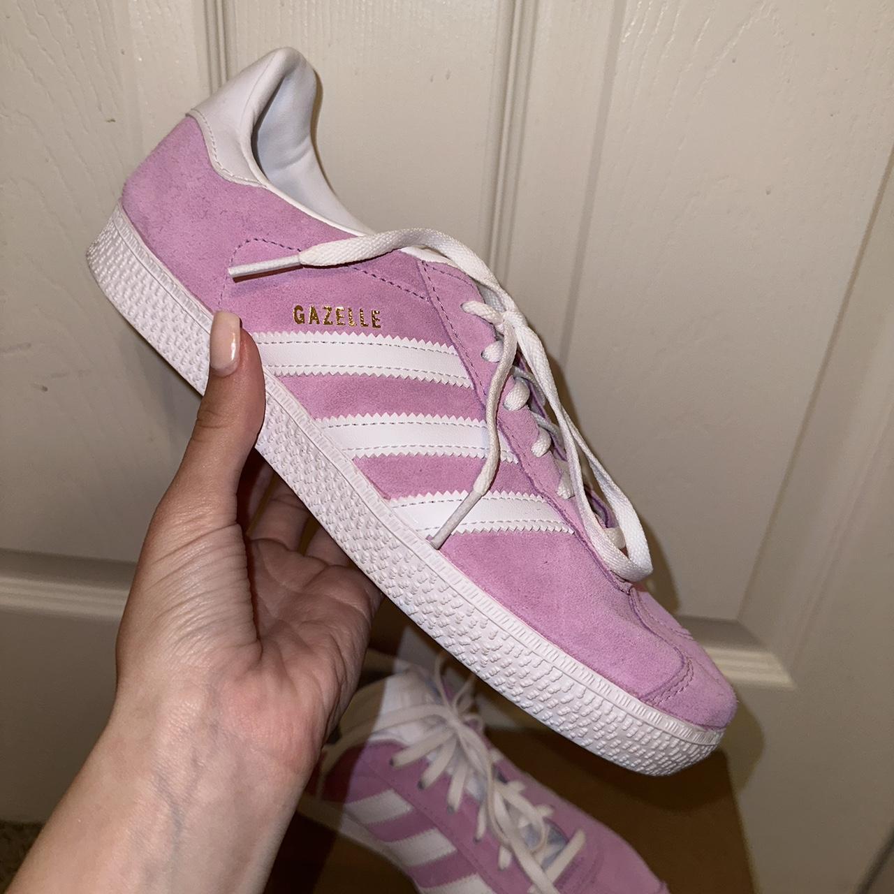 Adidas Women's Pink Trainers | Depop