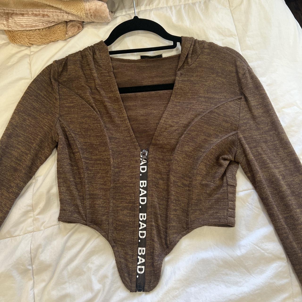 Bad society club corset jacket. Cropped sweater with... - Depop