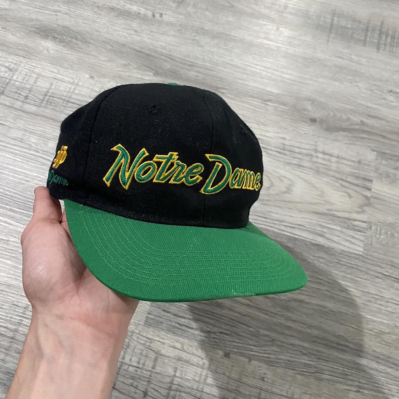 Vintage 90s notre dame sports specialist script hat - Depop