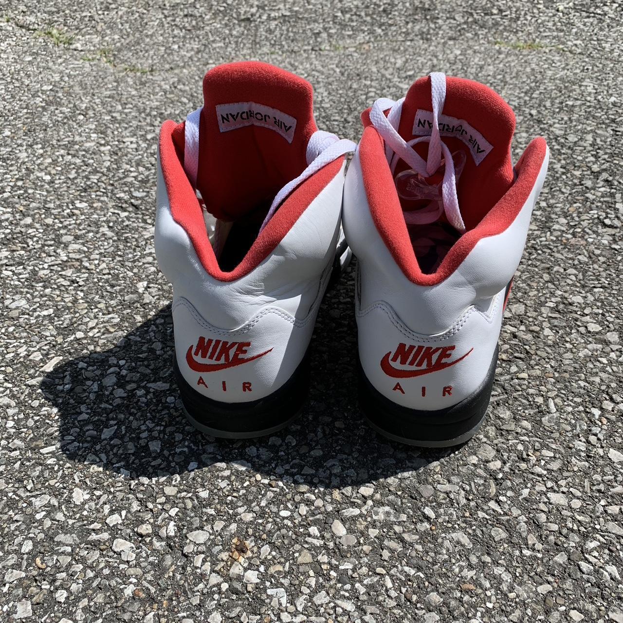 Jordan 5 fire red size 10.5 - Depop