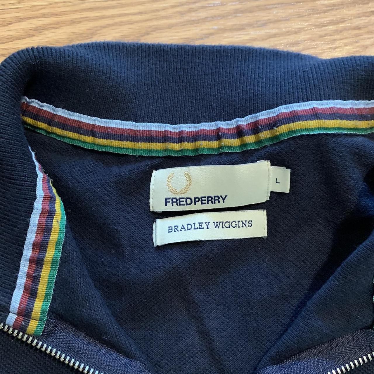 Fred Perry Bradley Wiggins navy color cycling polo... - Depop