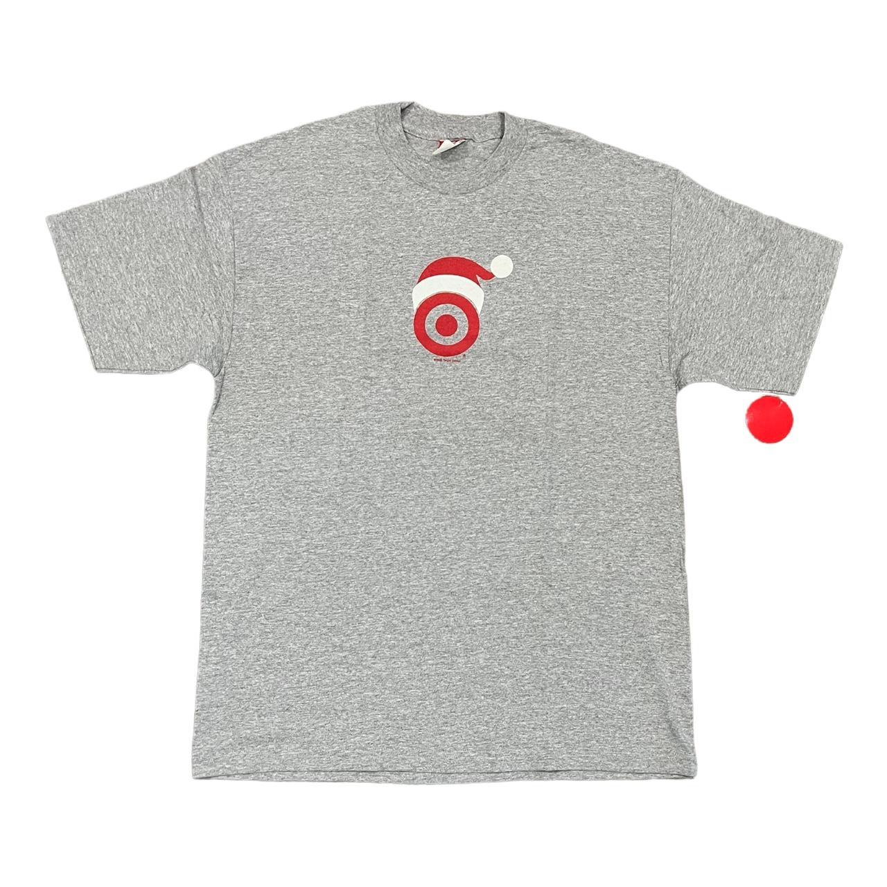 Vintage Target Christmas Santa hat Y2k T-shirt (new)... - Depop