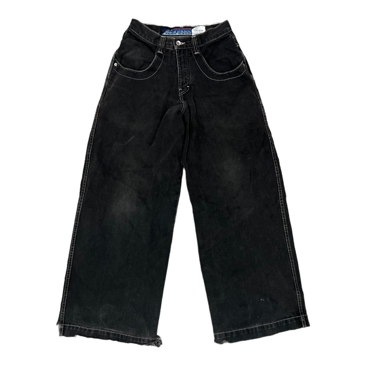 Vintage JNCO Wide Leg Black Denim Jeans (rare)... - Depop