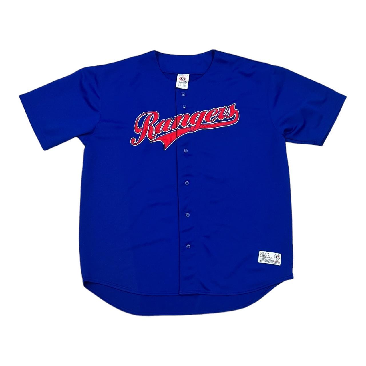 Vintage 2003 Texas Rangers True Fan Baseball Jersey... - Depop