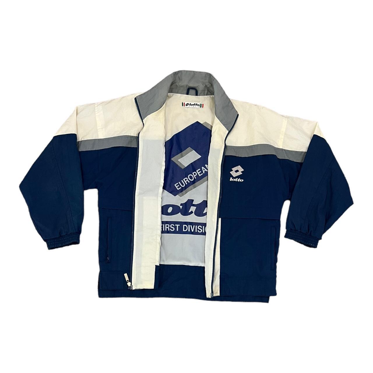 Vintage 90s Lotto European Track Jacket Size: L ... - Depop