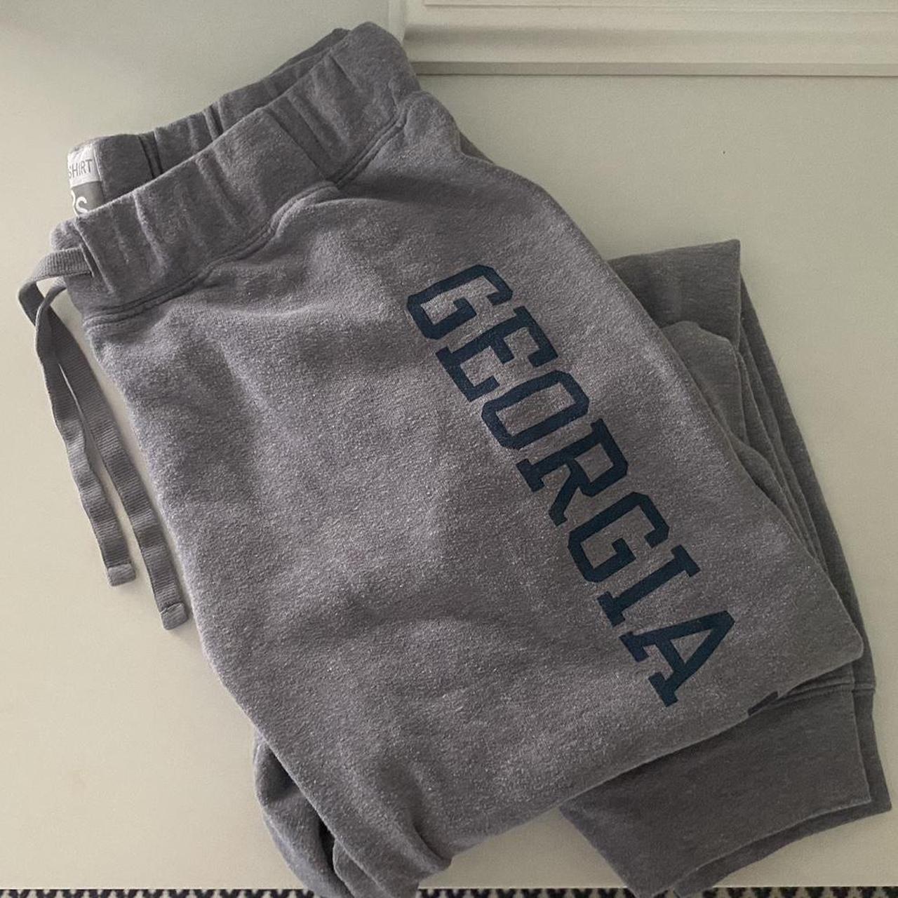 Grey Georgia Tech Drawstring Sweatpants Super... - Depop