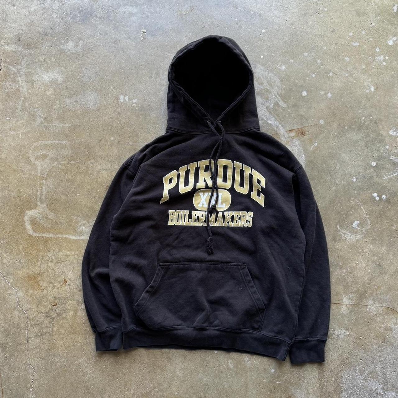 Vintage 90s Purdue College Hoodie. Really nice... - Depop