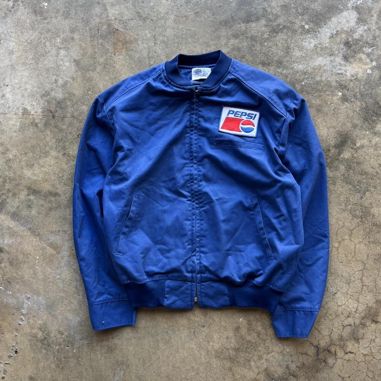 Vintage 70s Pepsi Cropped work Jacket. Really nice... | Depop