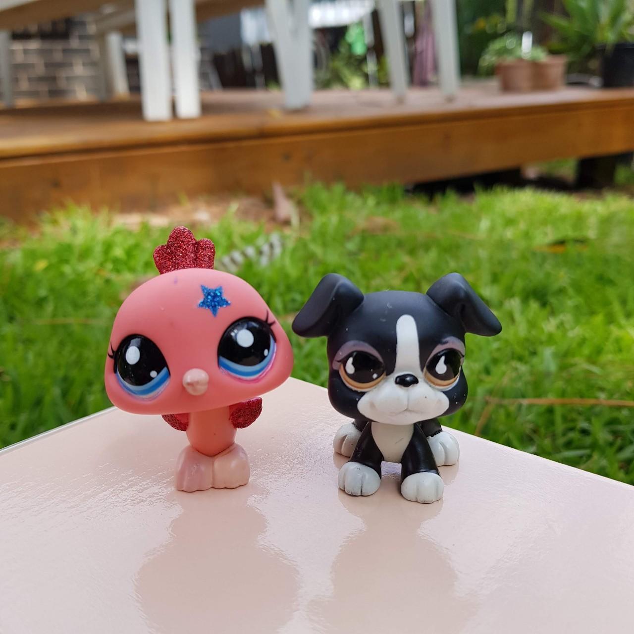 LPS Boxer Dog #826 Black and white littlest pet... - Depop