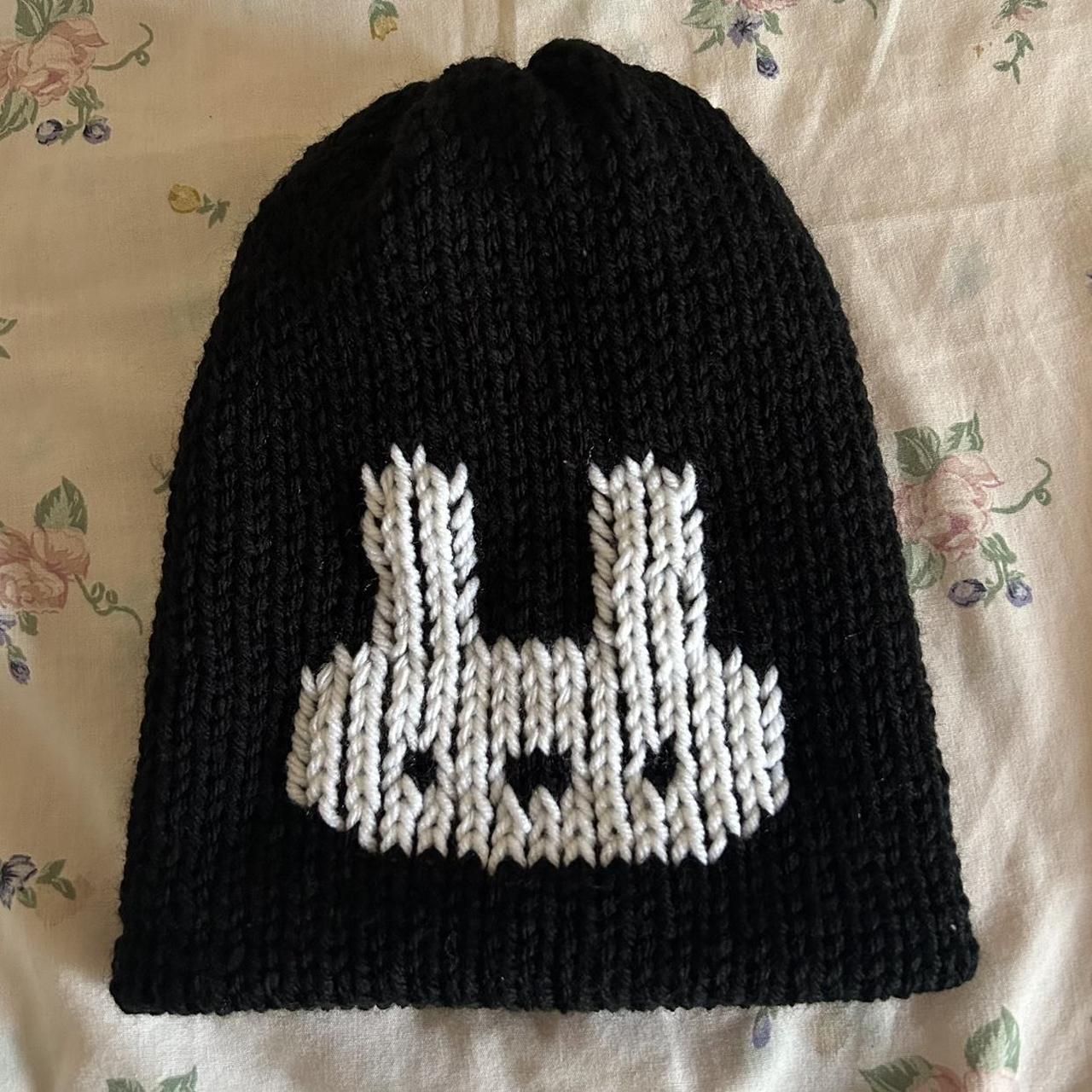 handmade miffy knit beanie