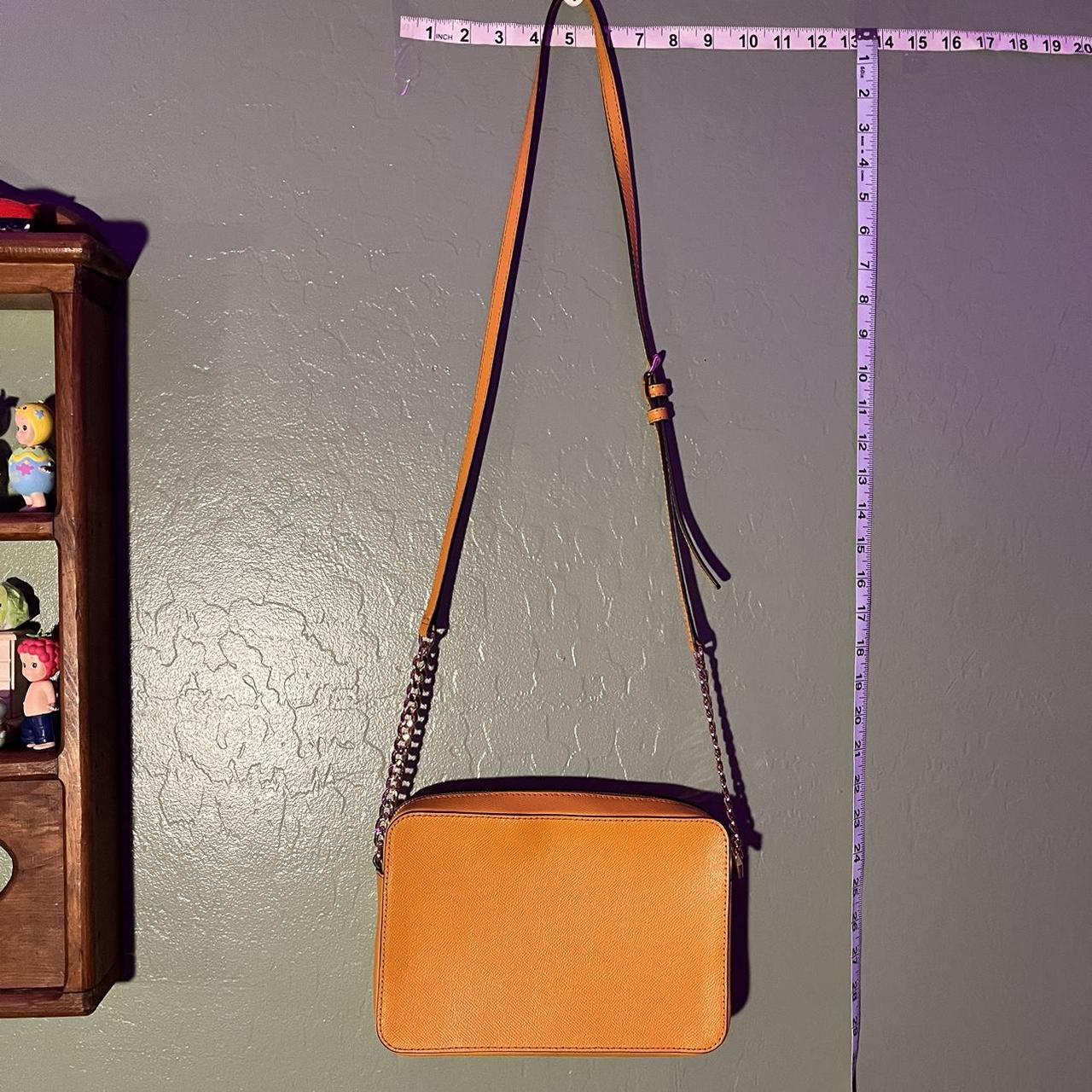 Michael kors mustard yellow rectangular cross body... - Depop