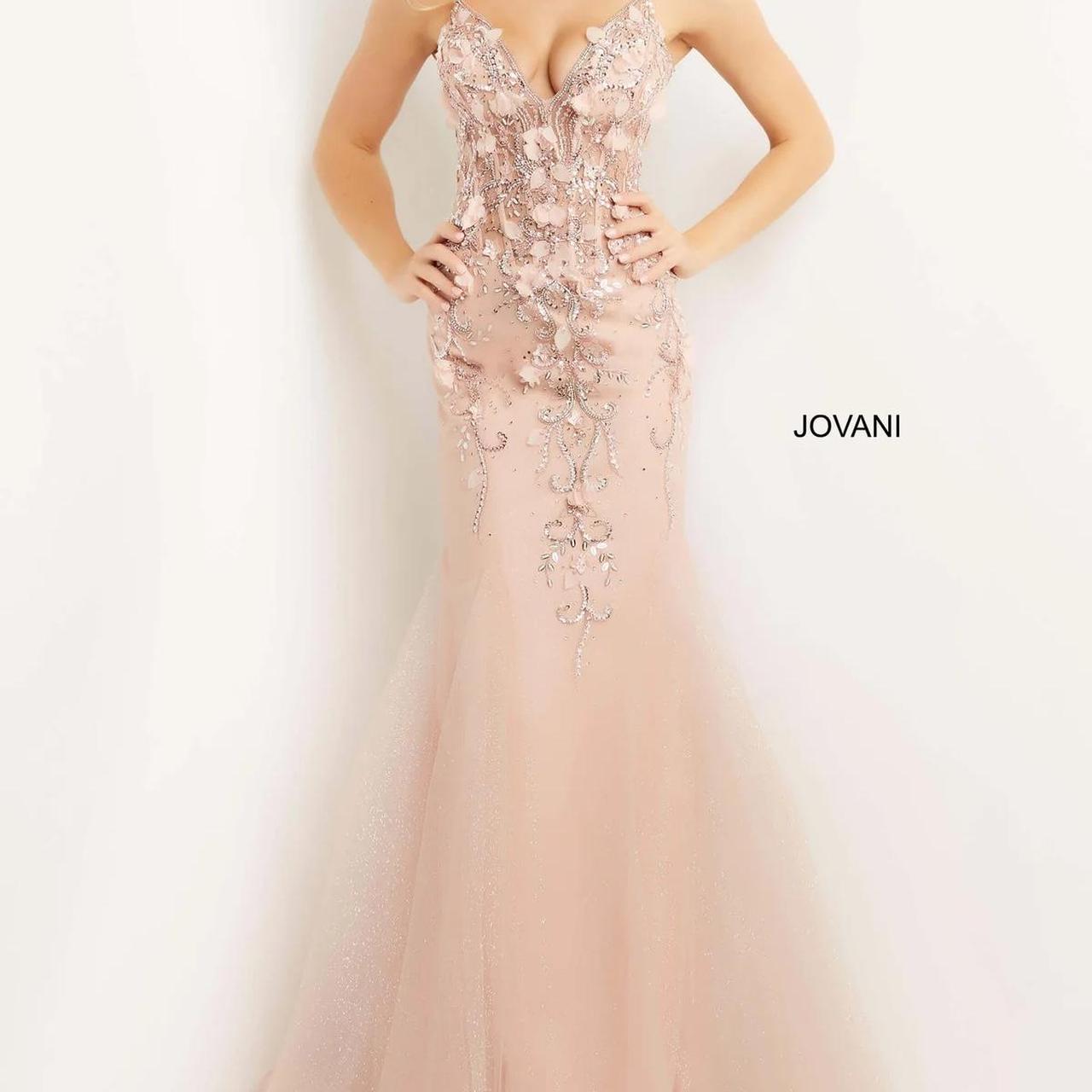 Jovani 05839 blush PINK PROM DRESS !!!! I wore this... - Depop