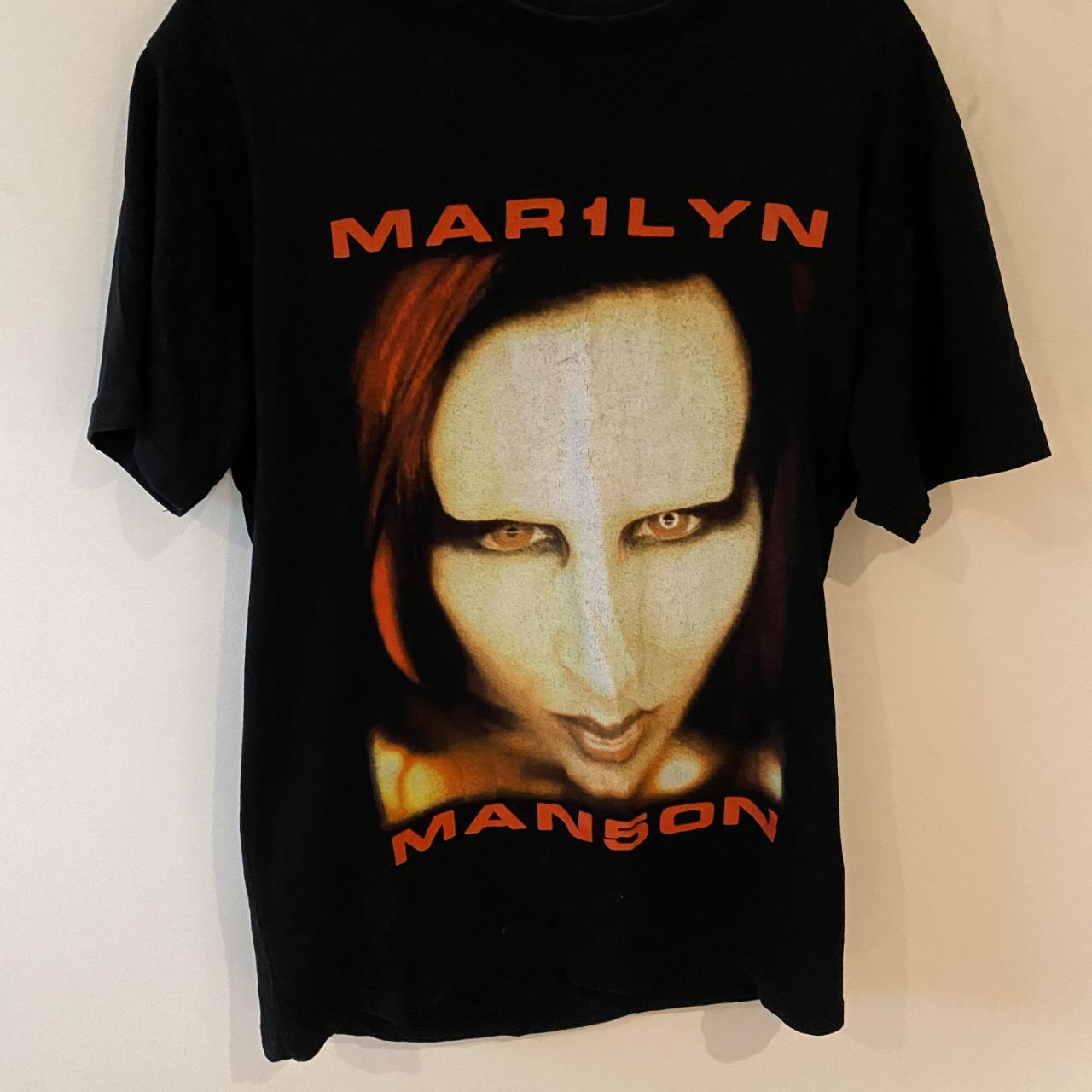 marilyn manson bigger than satan tshirt - Depop