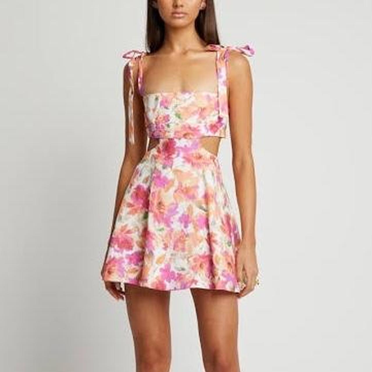 Sofia the Label Mimi Cut Out Mini Dress - Pink... | Depop