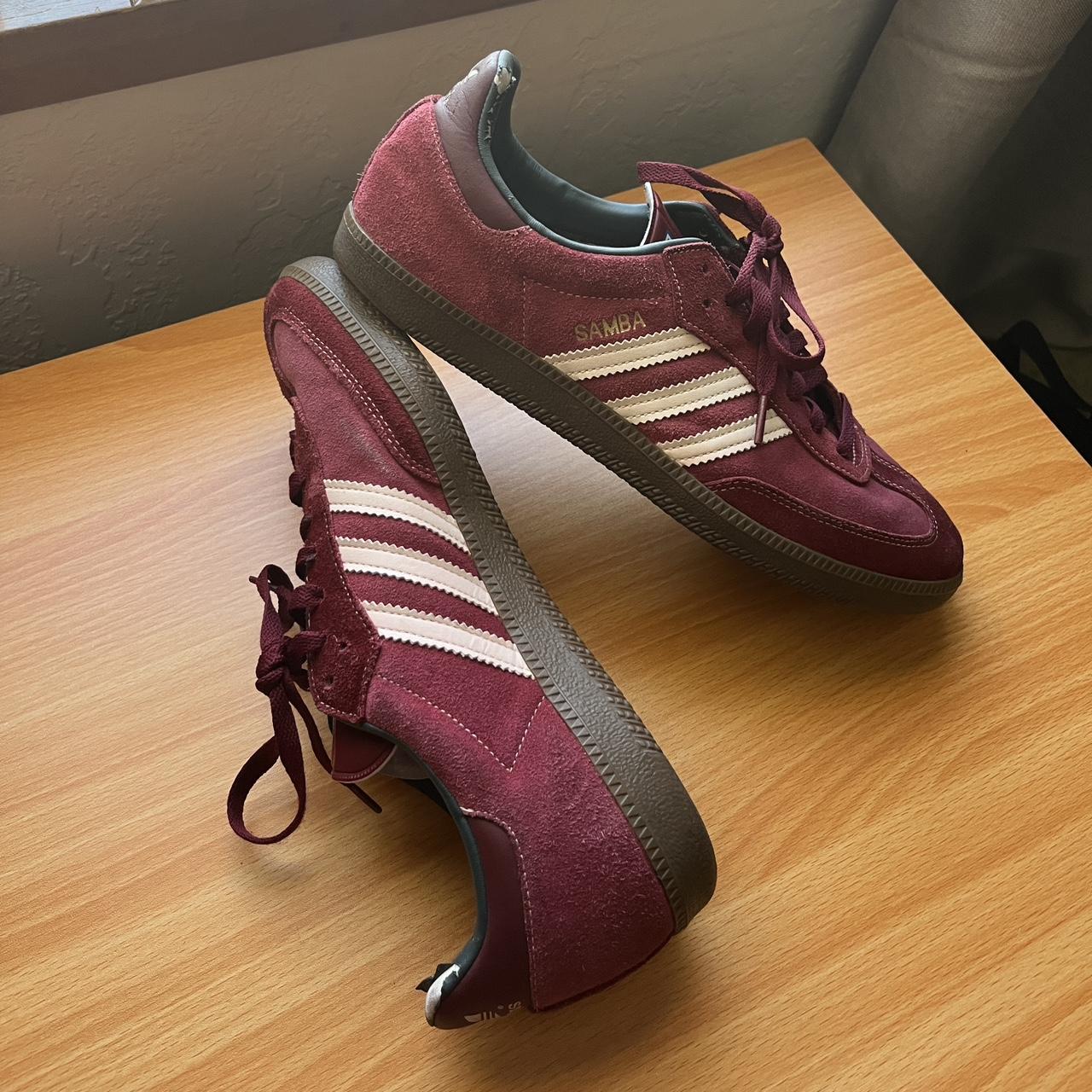 Gucci x Adidas Sambas lookalike Condition: 7/10... - Depop