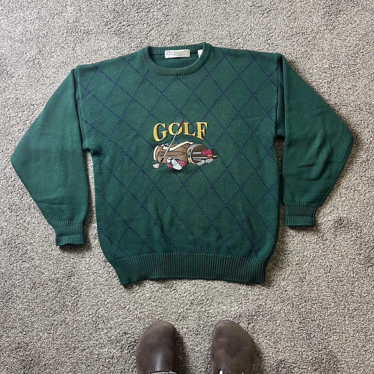 Clean knitted golf sweater Condition: 9/10 Size:... - Depop