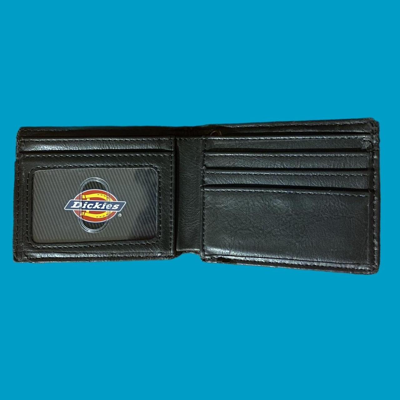 Dickies Black Leather Bi-Fold Wallet 💰fair... - Depop