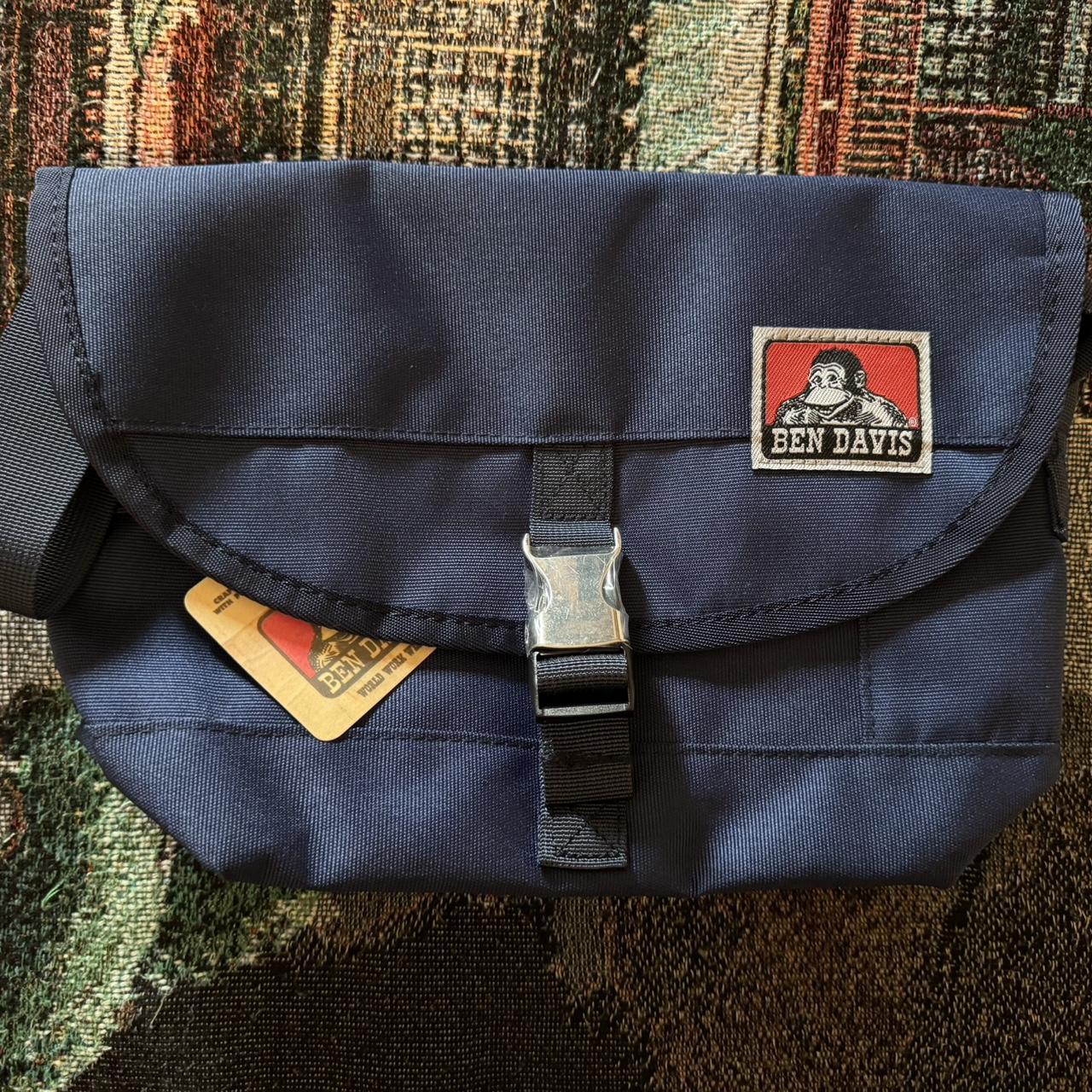 Ben Davis Messenger Bag (small) - Navy Blue 🥶... - Depop
