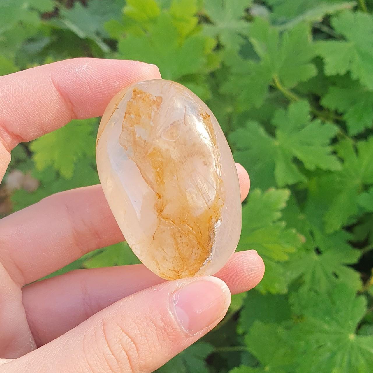 Large citrine tumble "Citrine is associated with... - Depop