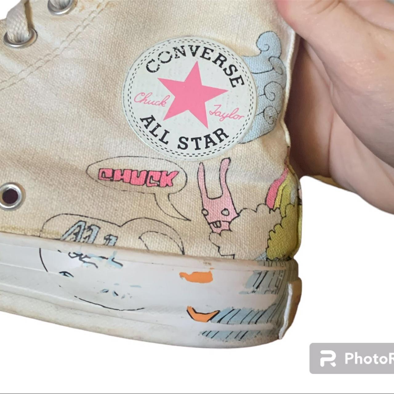 converse notebook print - size 9 women’s - Depop