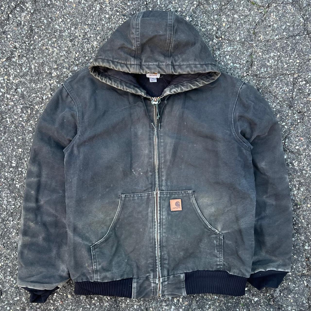 Vintage crazy faded black j130 blk y2k carhartt... - Depop
