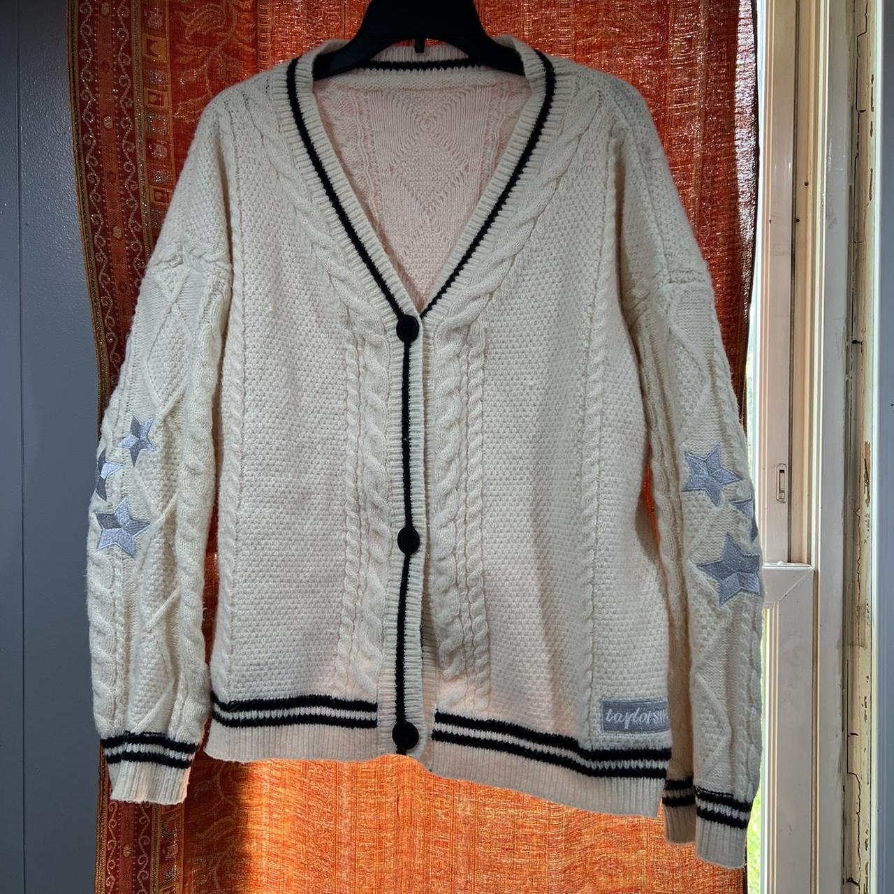 🤍 not authentic but taylor swift folklore sweater... - Depop