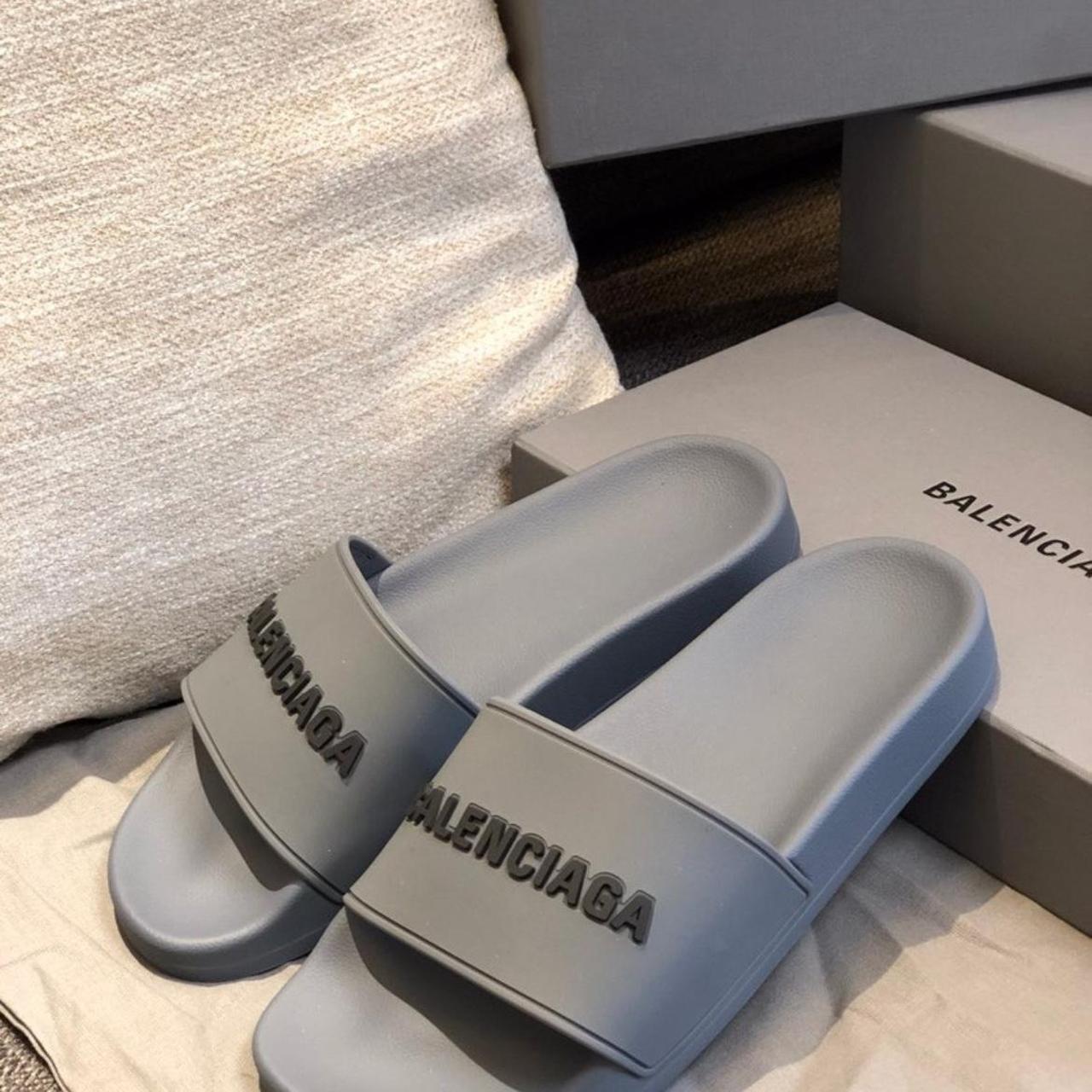 Sliders size 7 brand new in box never worn Comes... - Depop