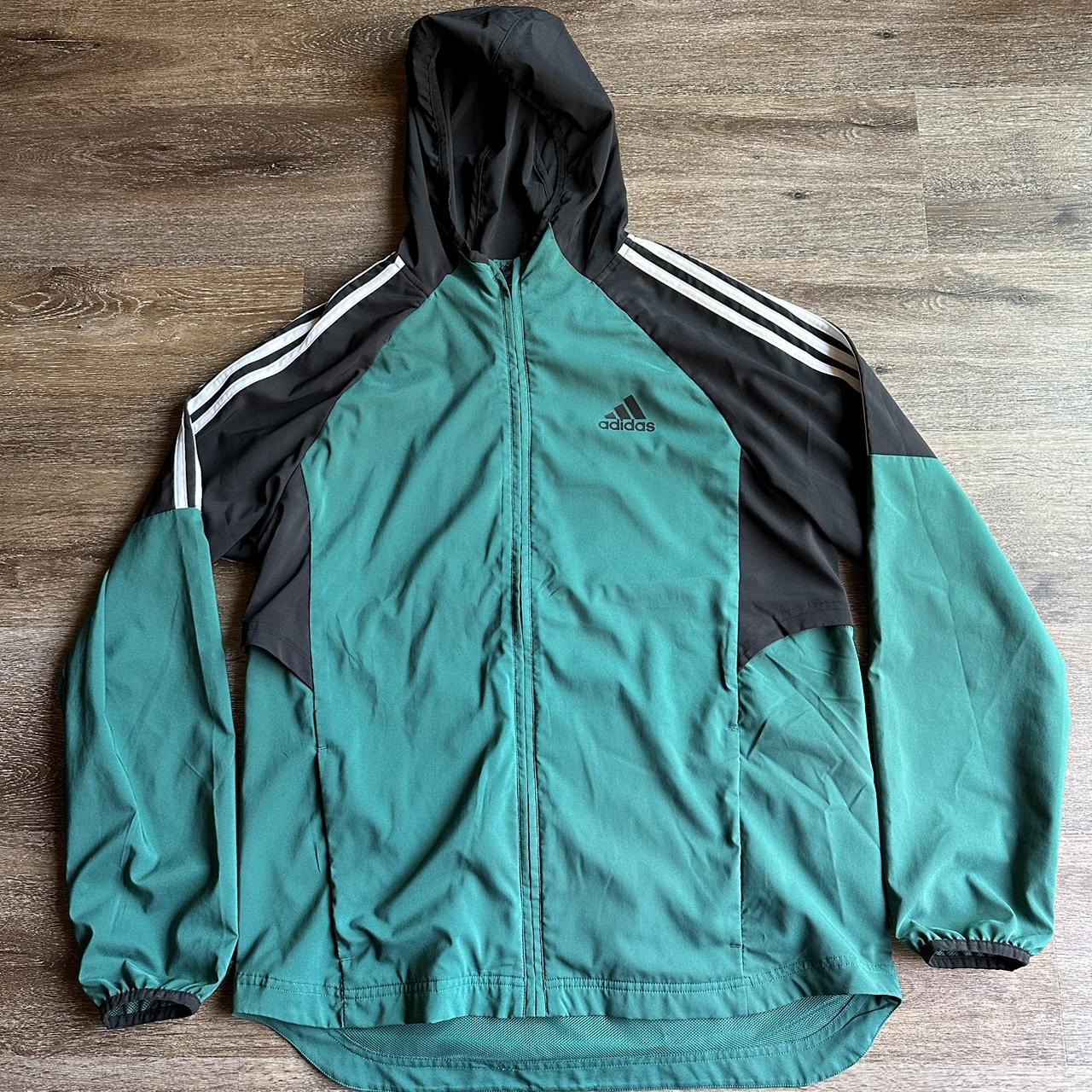 Adidas Lightweight Zip Up Jacket Size Us Mens Depop