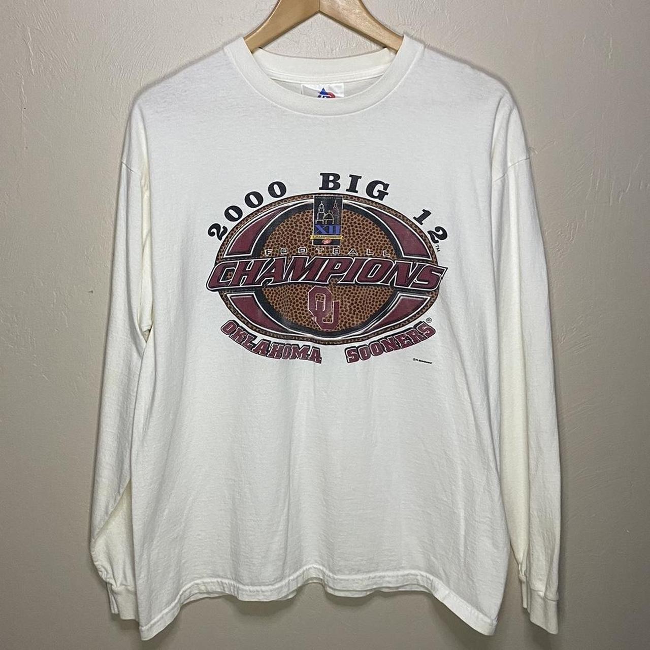 Vintage 2000 big 12 championship T-shirt! Oklahoma... - Depop