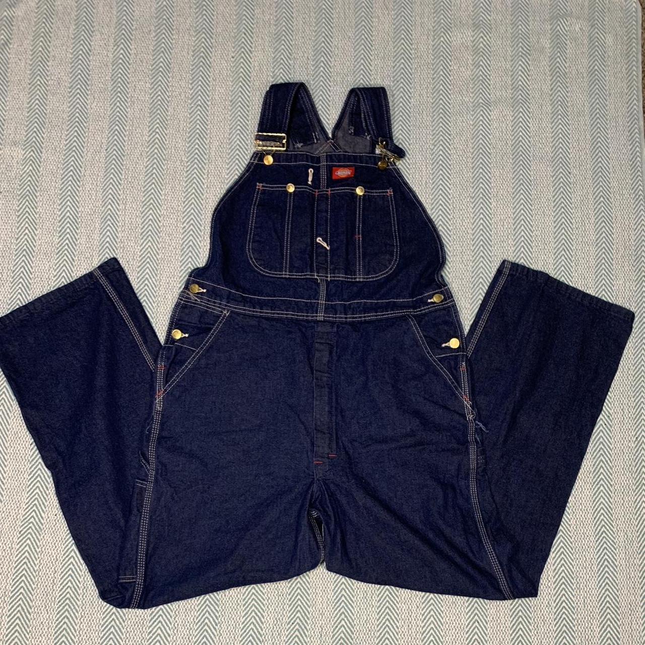 Men’s Dickies dark wash overalls W38 L32 #trendy... - Depop