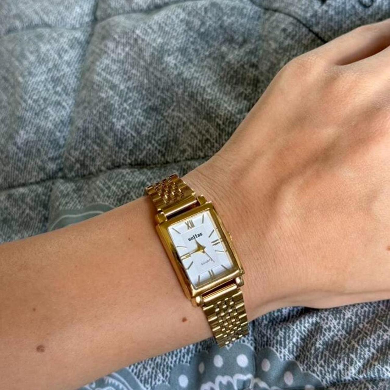 ⚜️ Vintage Gold Square Wrist Watch ⚜️ - No... - Depop