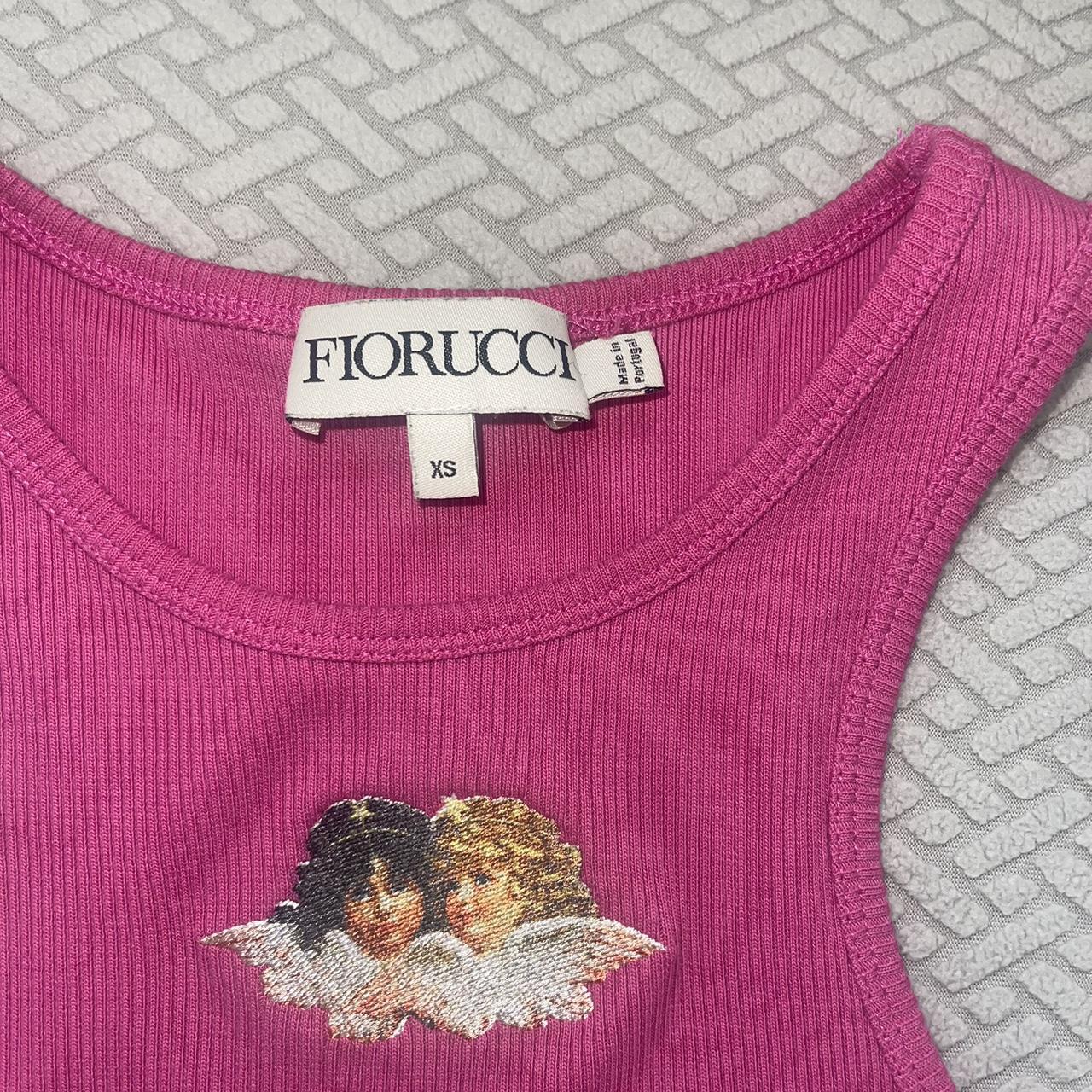 XS Fiorucci Razer back Tank Top Lightly worn No... - Depop