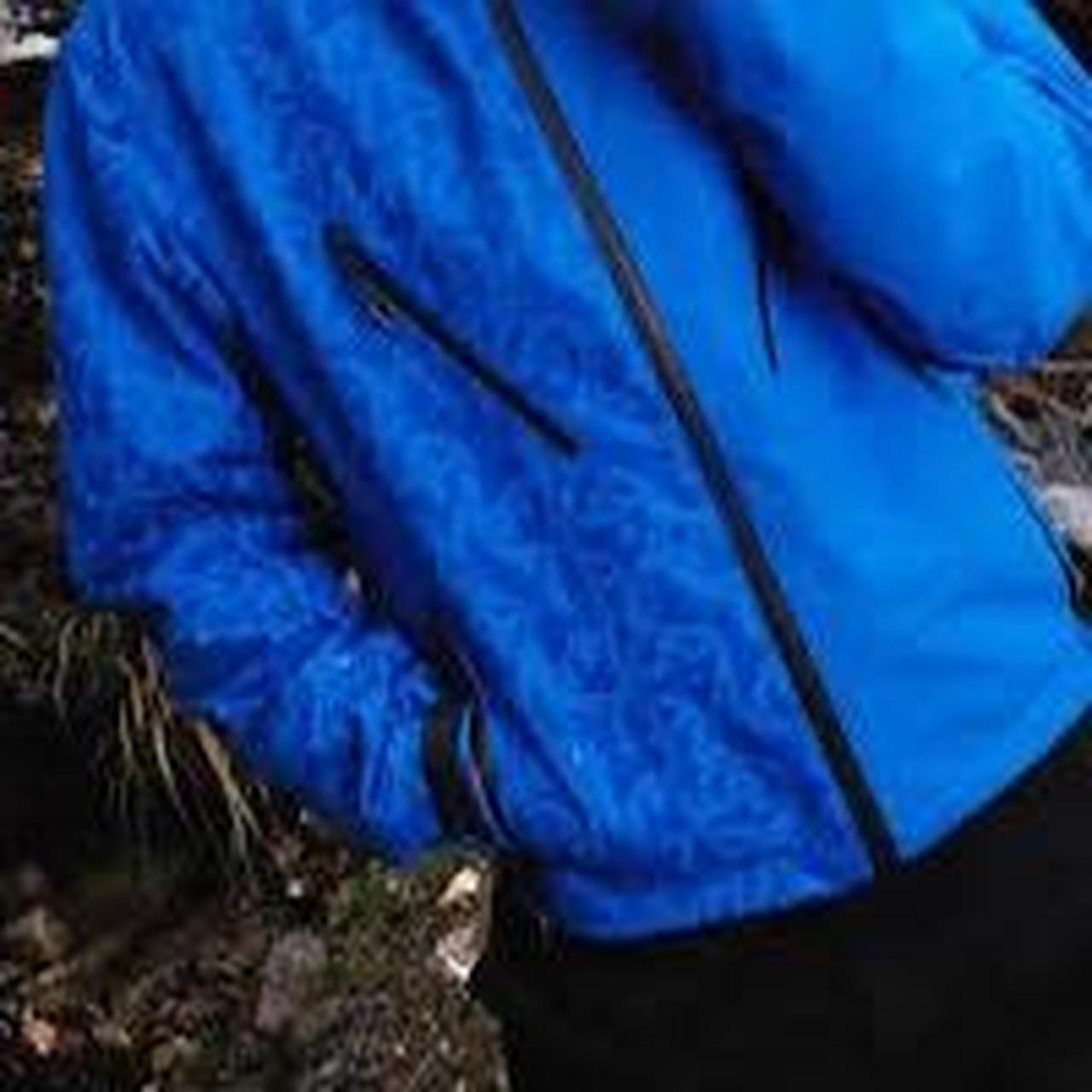 Mertra blue monogram shell jacket Size: large... | Depop