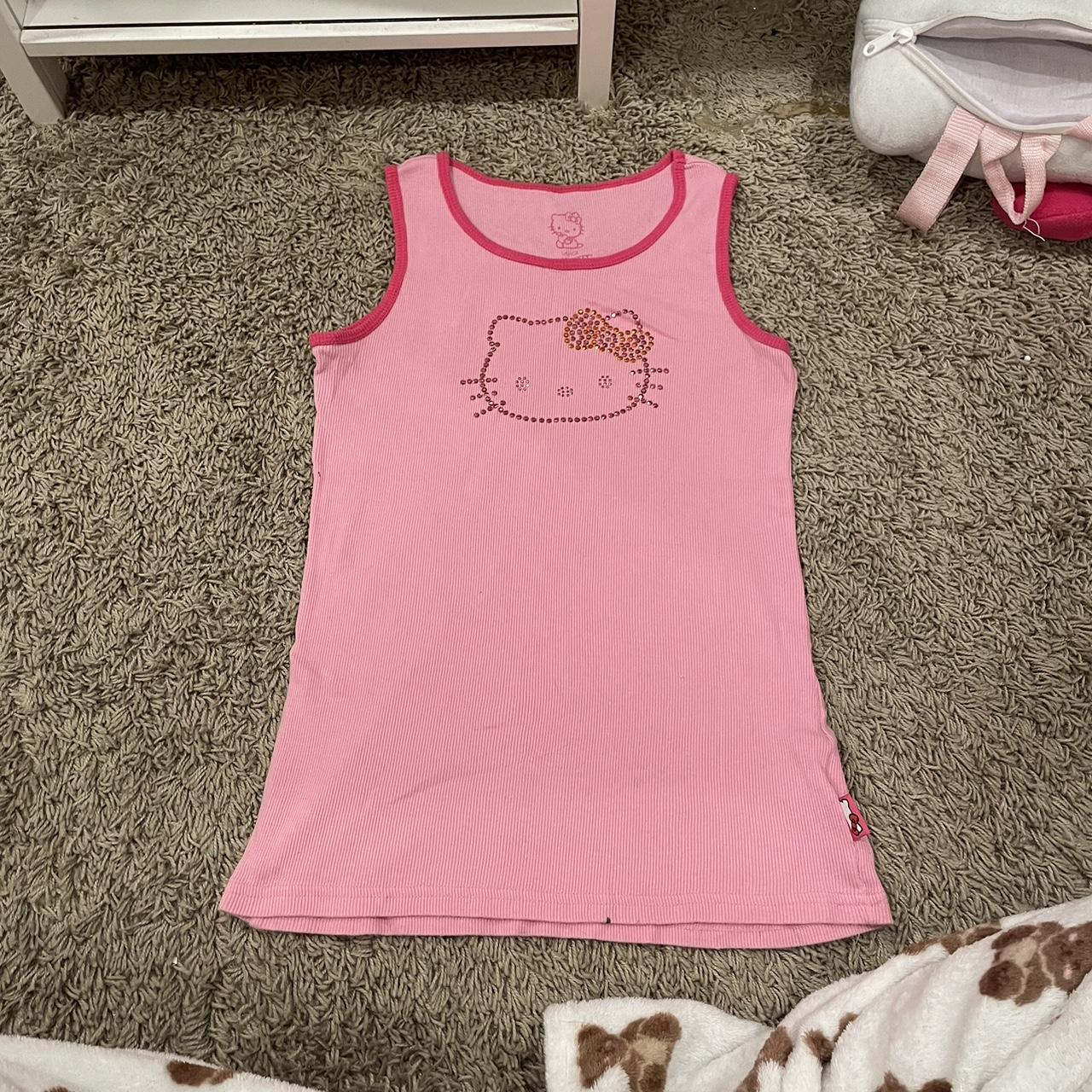 vintage hello kitty tank top repop, so sad it... - Depop