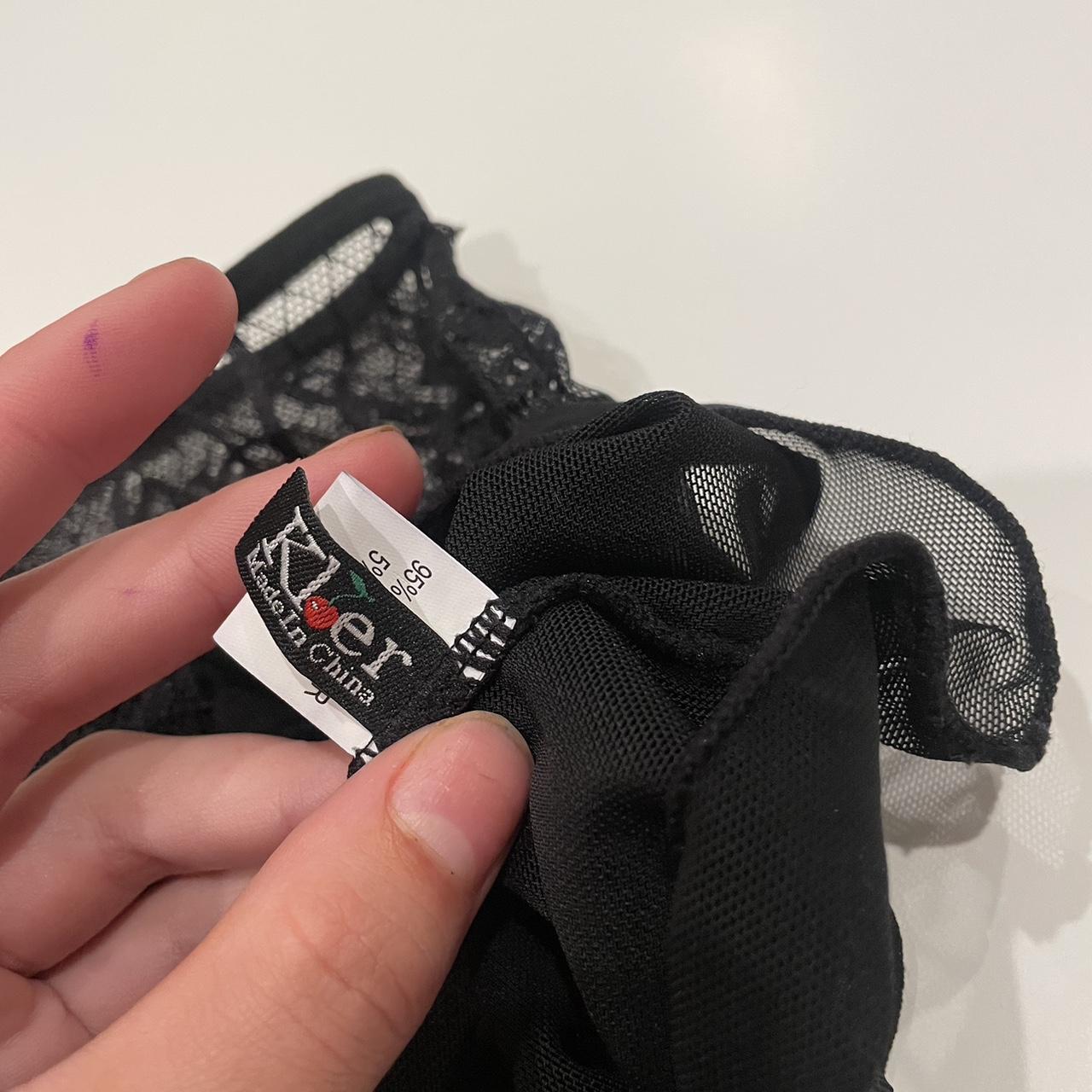 vintage mesh completely see thru micro mini... - Depop