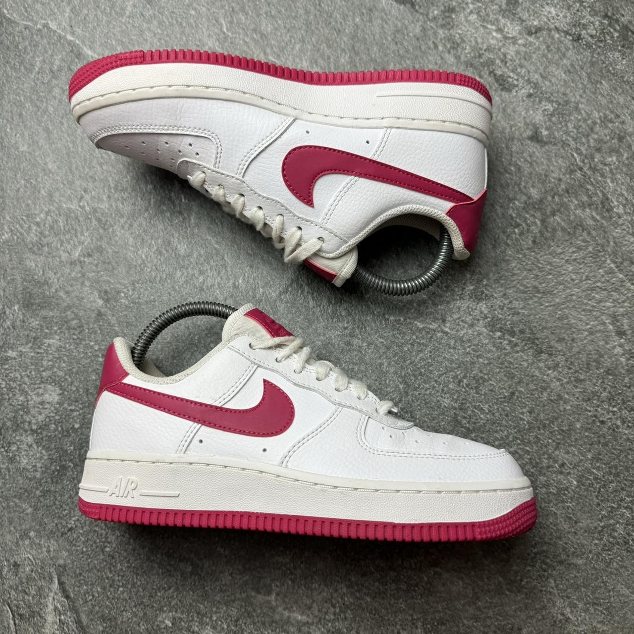 ️Nike Air Force 1 - Cherry Red / White - Size UK3... - Depop