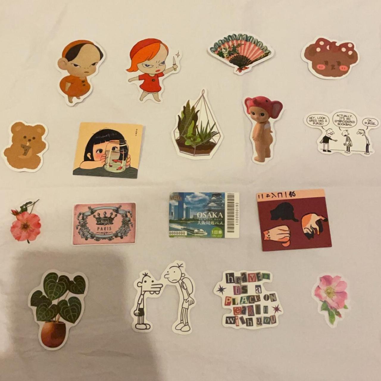 Random selection of stickers - free butterfly... - Depop