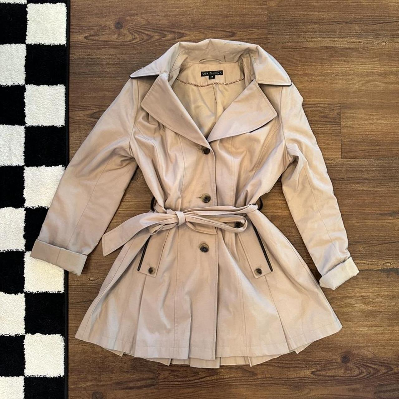 VIA SPIGA mini trench coat! Very cute, great... - Depop
