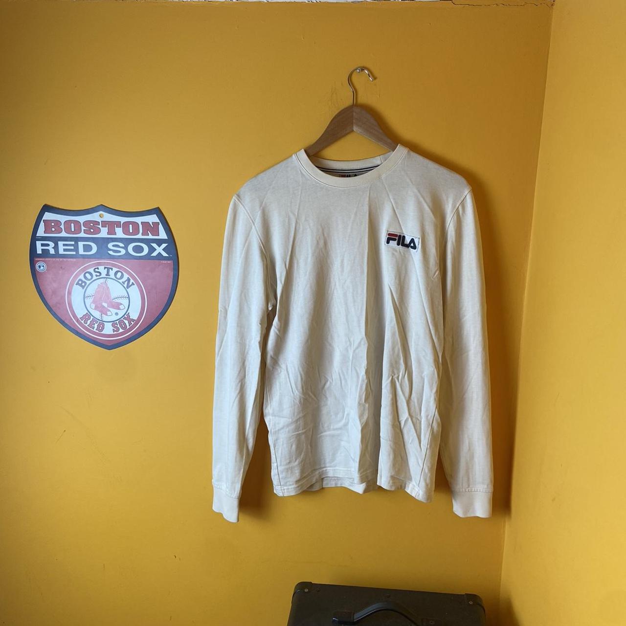 Description: Long-sleeve cream Fifa... - Depop