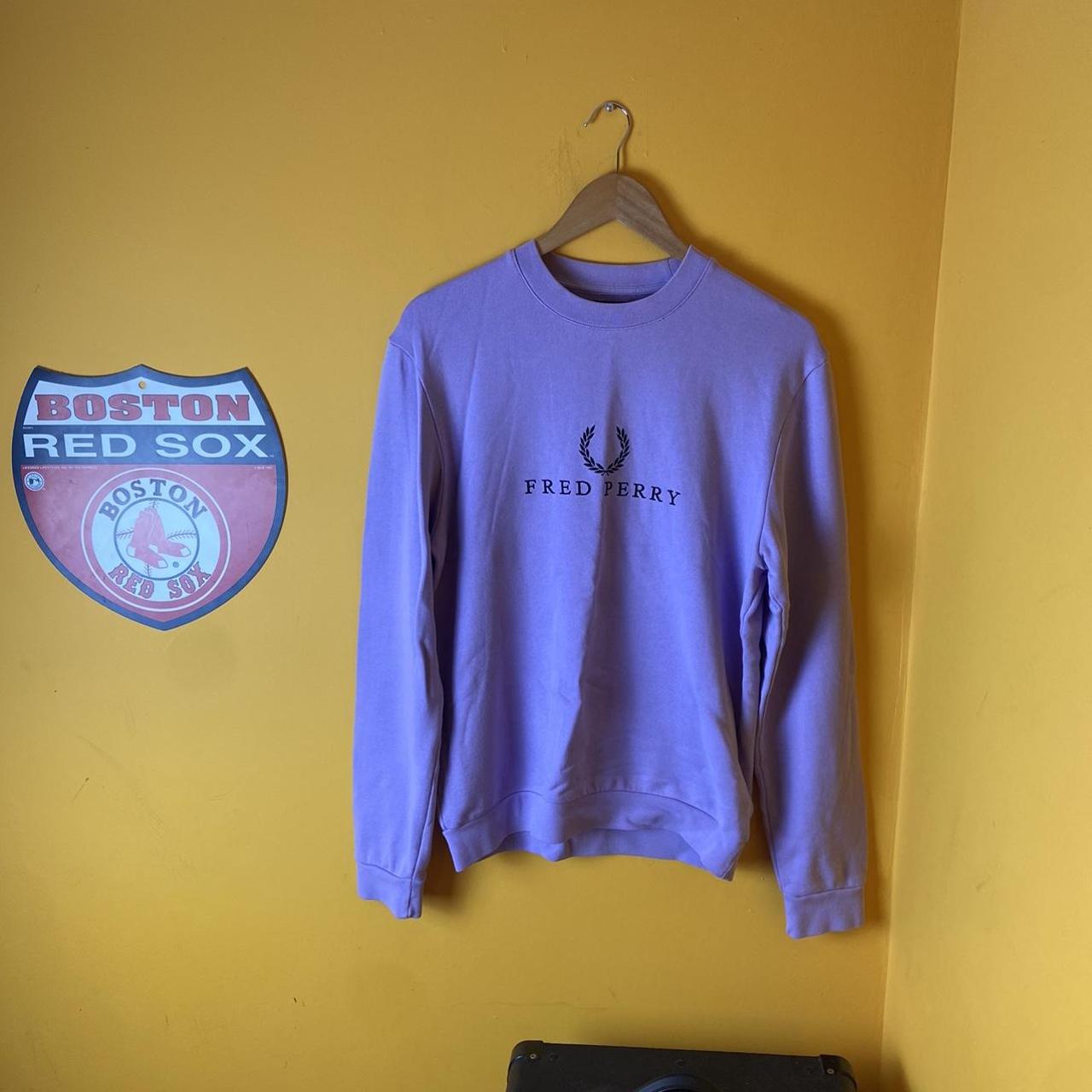 Fred Perry Men's Purple Sweatshirt | Depop