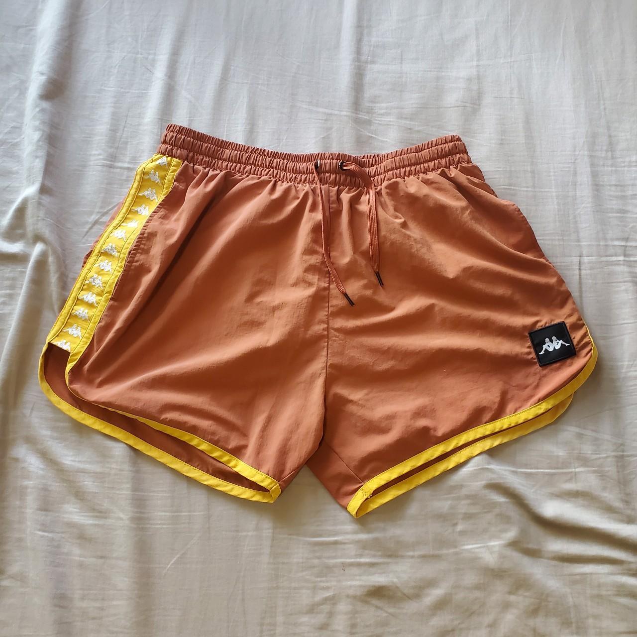 Kappa Shorts Orange and yellow Kappa running style... - Depop