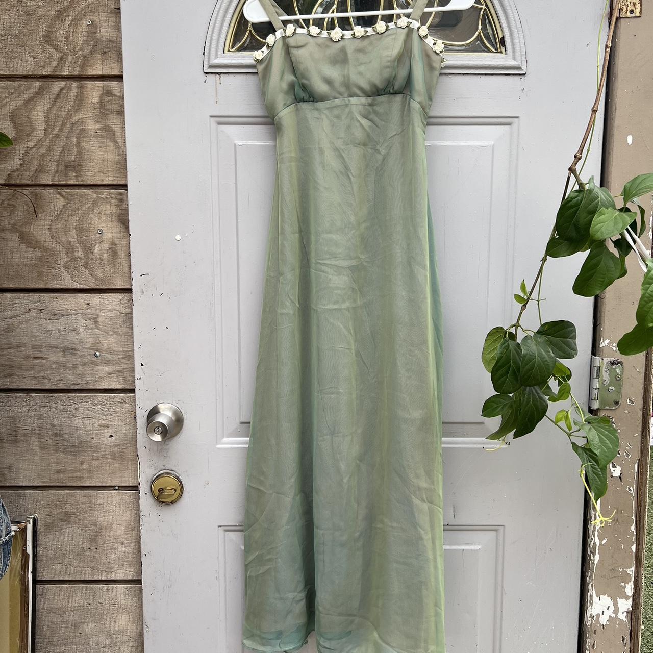 Petite long formal fairy core dress Ptp is 14 in... - Depop