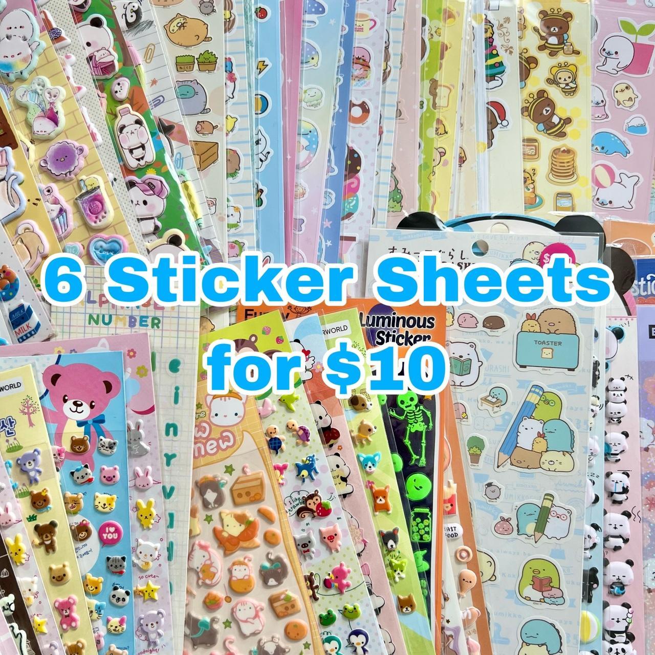 6 Sticker Sheets Bundle - 6 sticker sheets -... - Depop