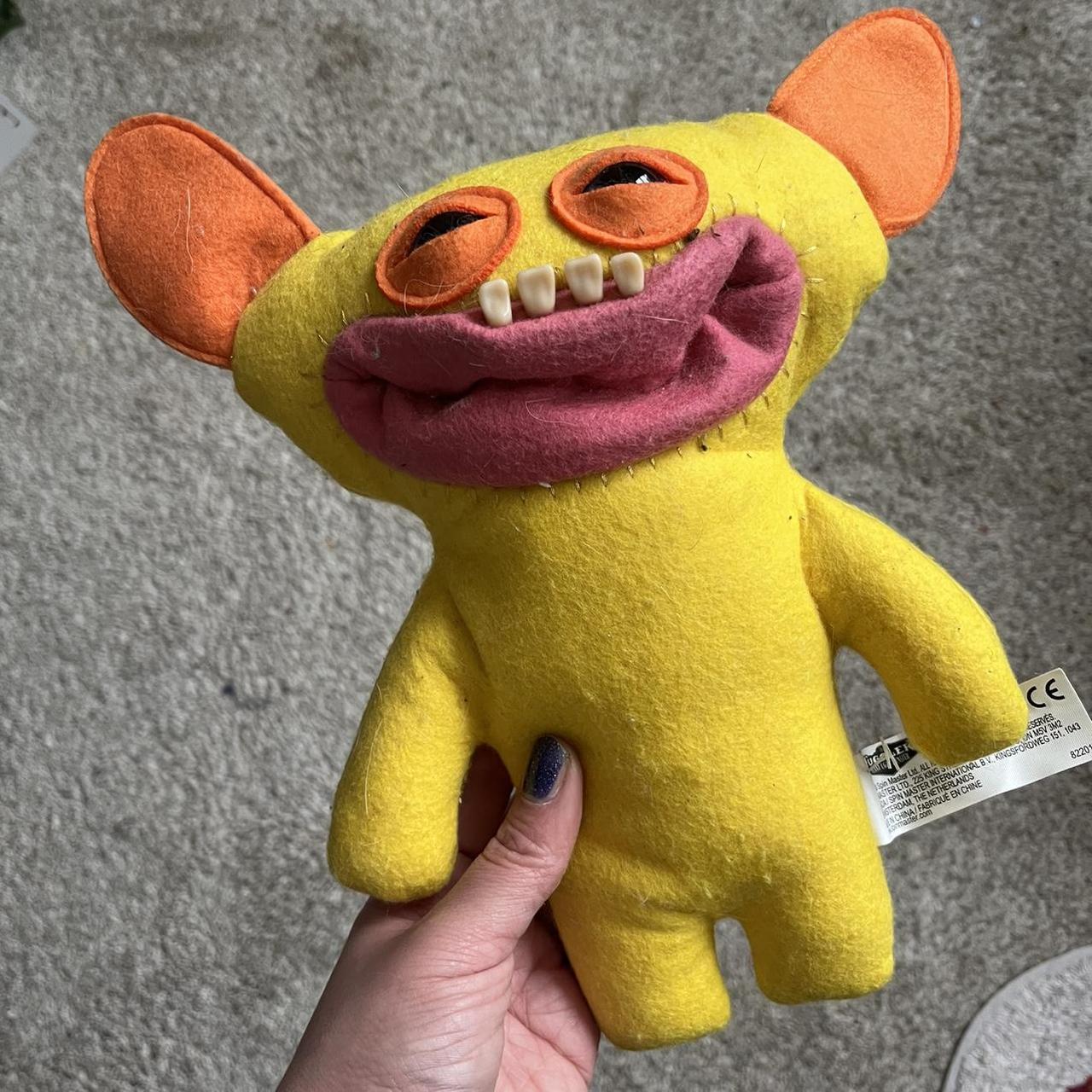 Yellow and orange fuggler Monster felt plush... - Depop