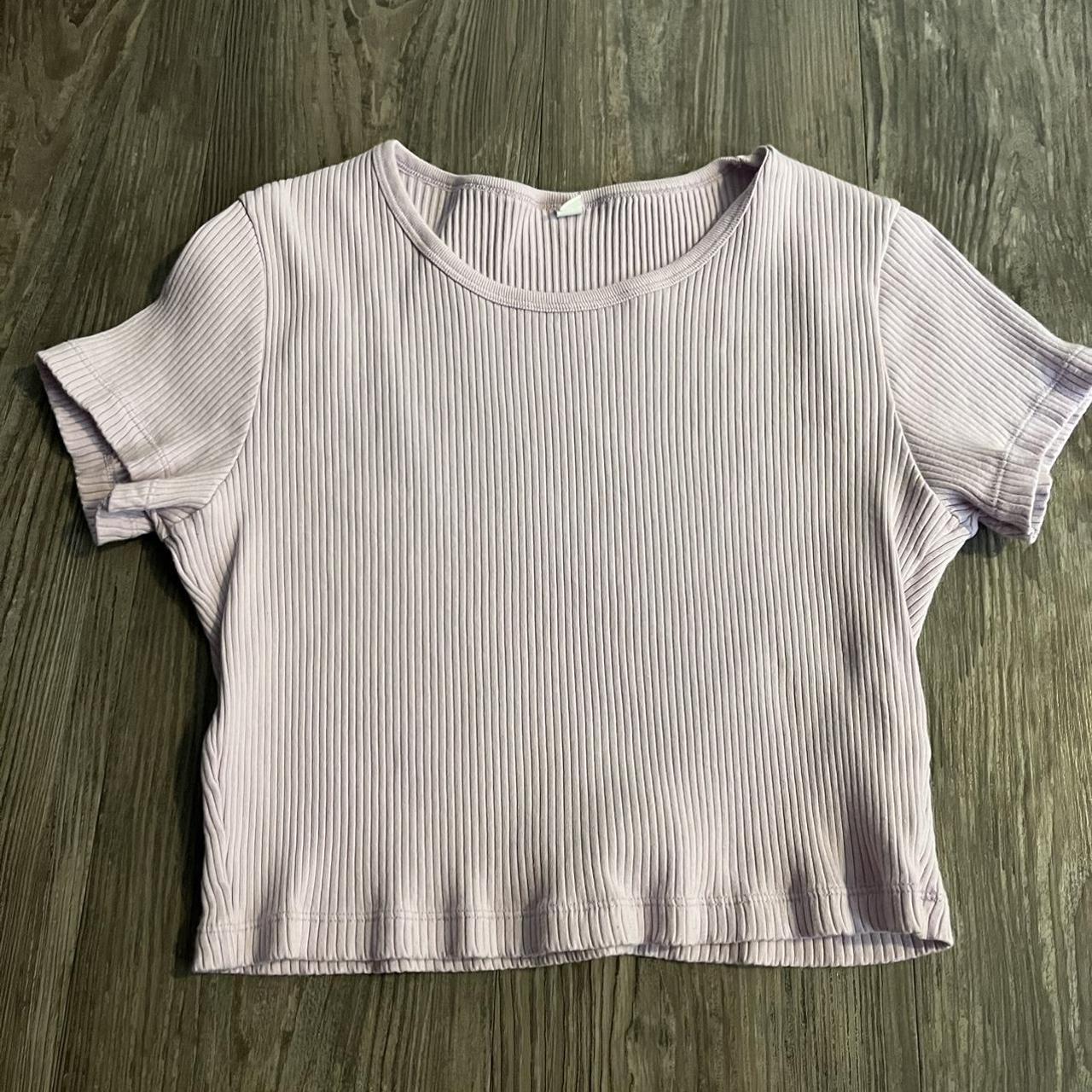 uniqlo ribbon cropped t shirt - Depop